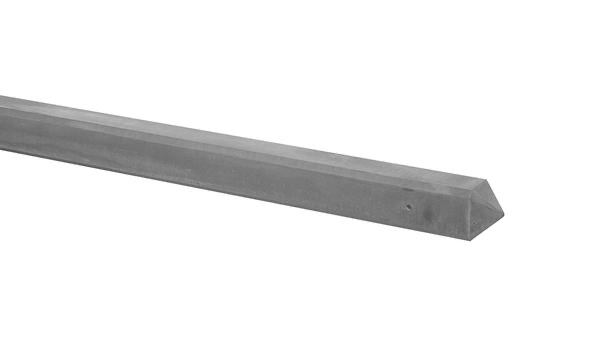 Betonpaal glad met diamantkop 10 x 10 x 190 cm, grijs ongecoat ...